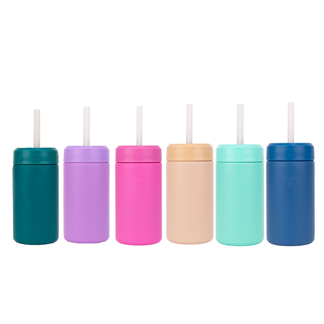 Montii Fusion Smoothie Cup and silicone straw 350ml ( 6 colours ...