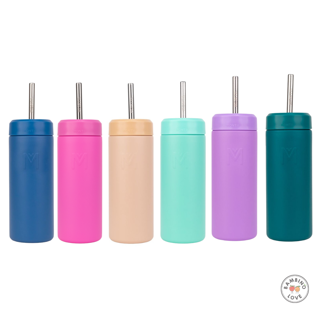 Montii Fusion Smoothie Cup and Stainless Steel straw 475ml ( 6 colours ...